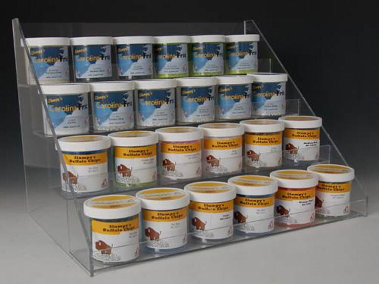 4-Tier Display Stand - Clear Acrylic Glass Art and Supply Stand