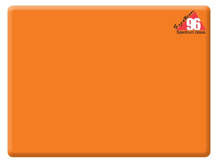 Orange Opalescent Sheet Glass - 24 Inch square