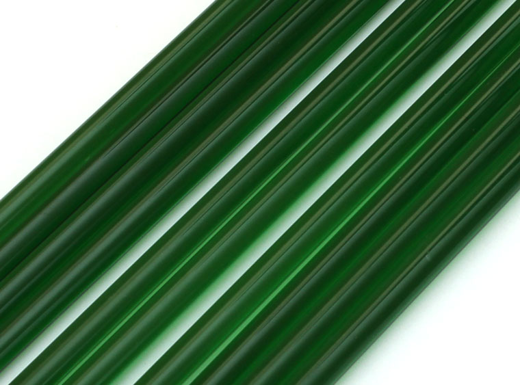Light Green Glass Rods